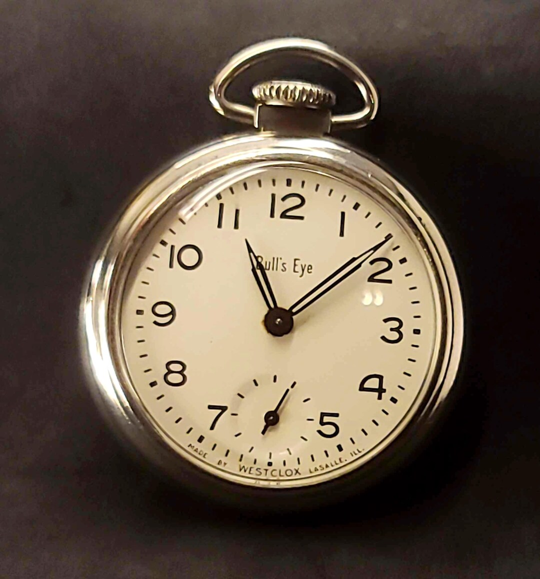 Bullseye Westclox Pocket Watch - Etsy