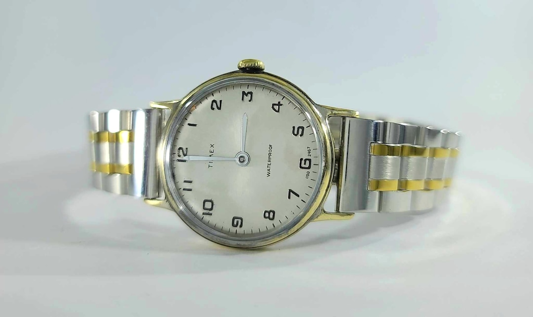 Timex Wind up Mechanical Analog Mens Watch - Etsy