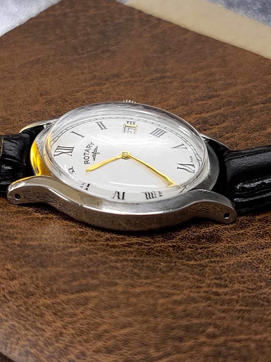 Rotary Mens Silver & Gold Analog Quartz Classy Watch - Etsy Canada