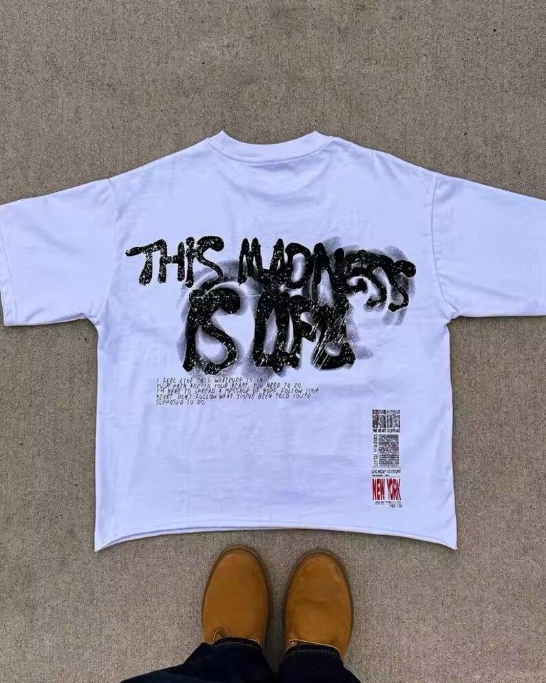 Printed Graphic Tee - Etsy