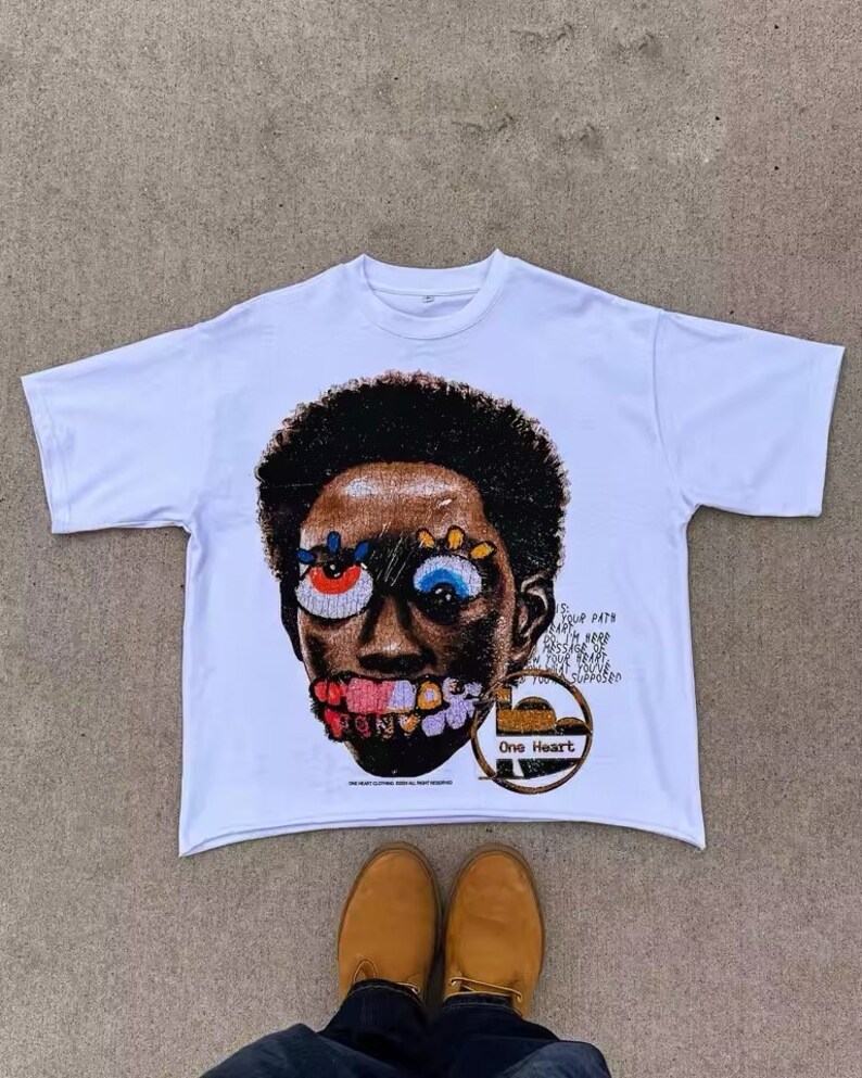 Printed Graphic Tee - Etsy