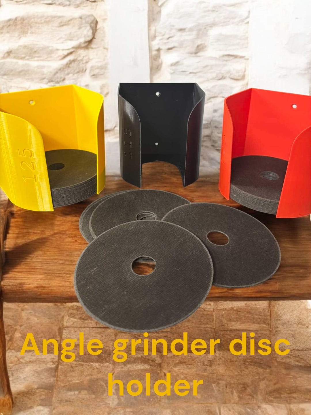 Angle Grinder Cutting Disc Storage Holder, Compact & Stylish Organizer ...