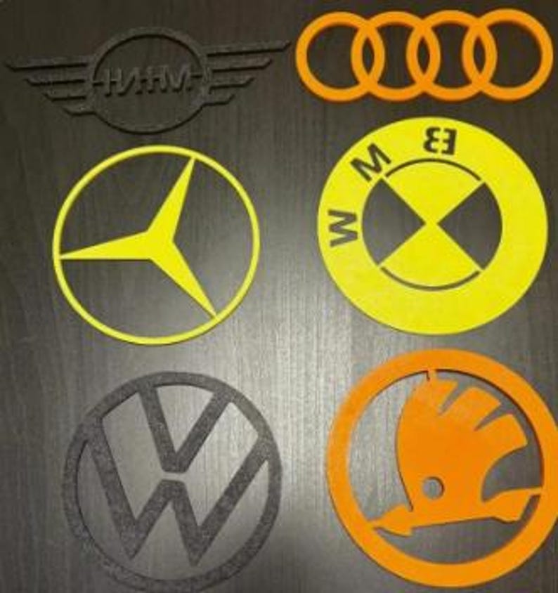 Custom Car Logo Emblem Template Stencil for Premium Automotive Floor ...