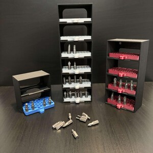 Screw Bit Holder Storage With Drawers: Garage & Workshop Organizer - Etsy