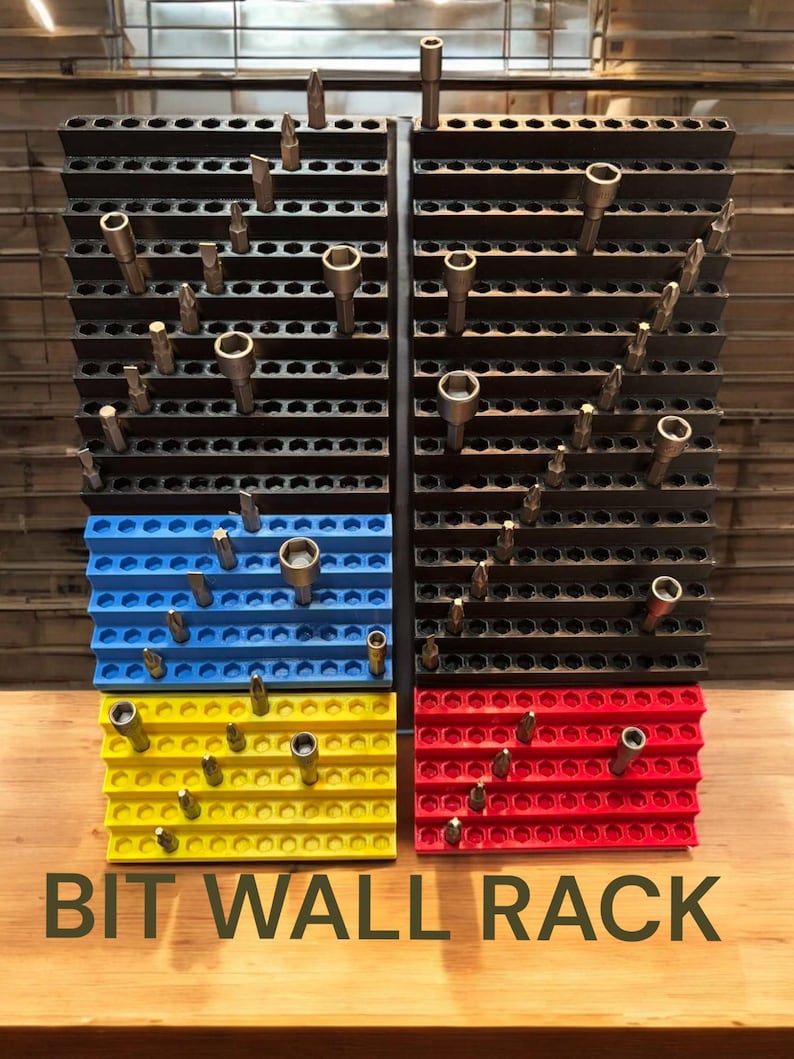 Magnetic Bit Wall Holder: Workshop Tool Organizer & Storage Rack - Etsy