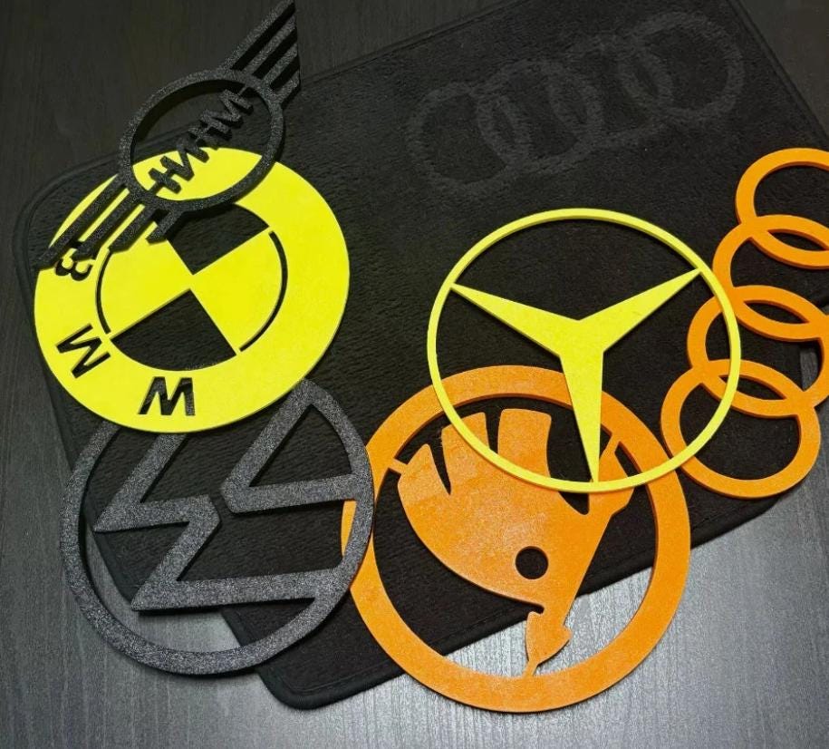 Custom Car Logo Emblem Template Stencil for Premium Automotive Floor ...