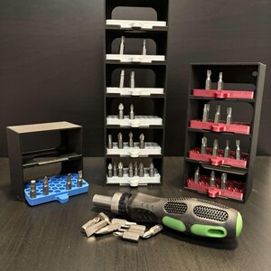 Screw Bit Holder Storage With Drawers: Garage & Workshop Organizer - Etsy