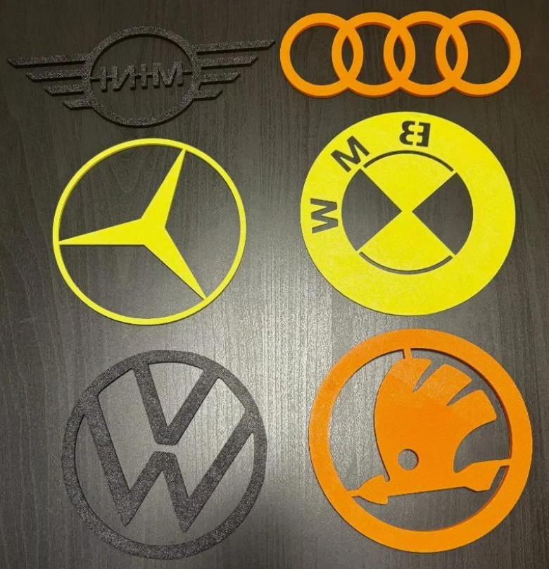 Custom Car Logo Emblem Template Stencil for Premium Automotive Floor ...