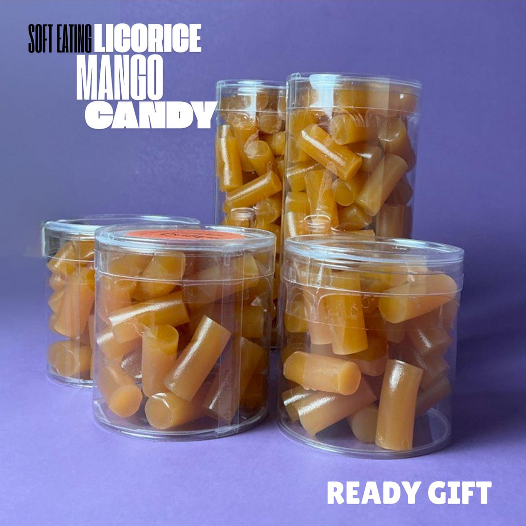 Soft Licorice Mango Candy, Licorice Candy, Licorice Sweets, Ready Gift ...