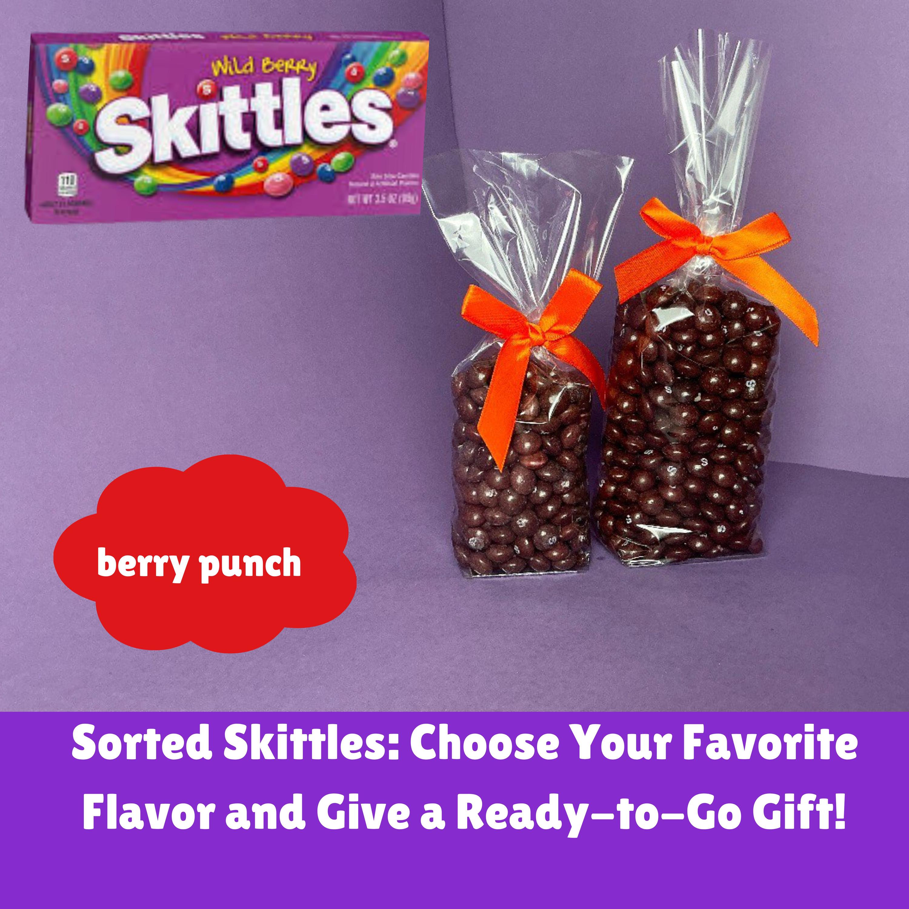 Sorted WILD BERRY Skittles Candy: Skittles Lover Gift - Etsy