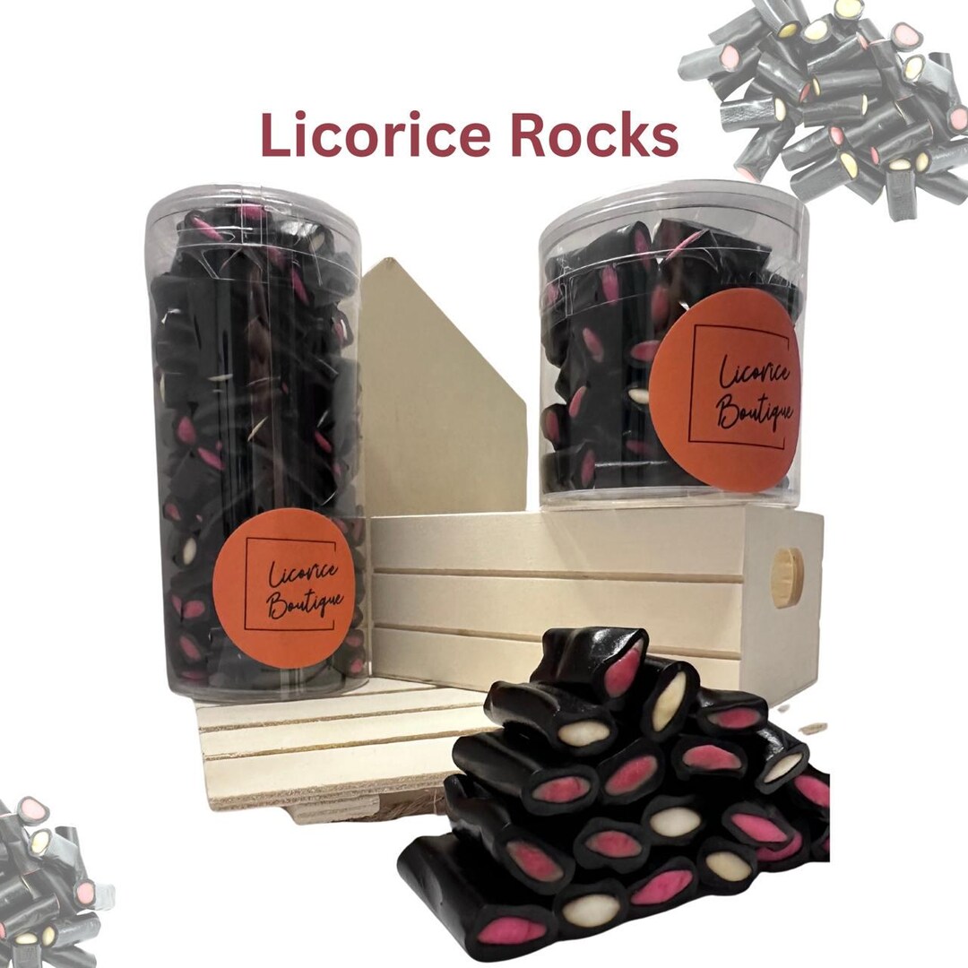 Licorice Rocks Candy, Liсorice Cream Rock, Sweet Gift, Personalized ...