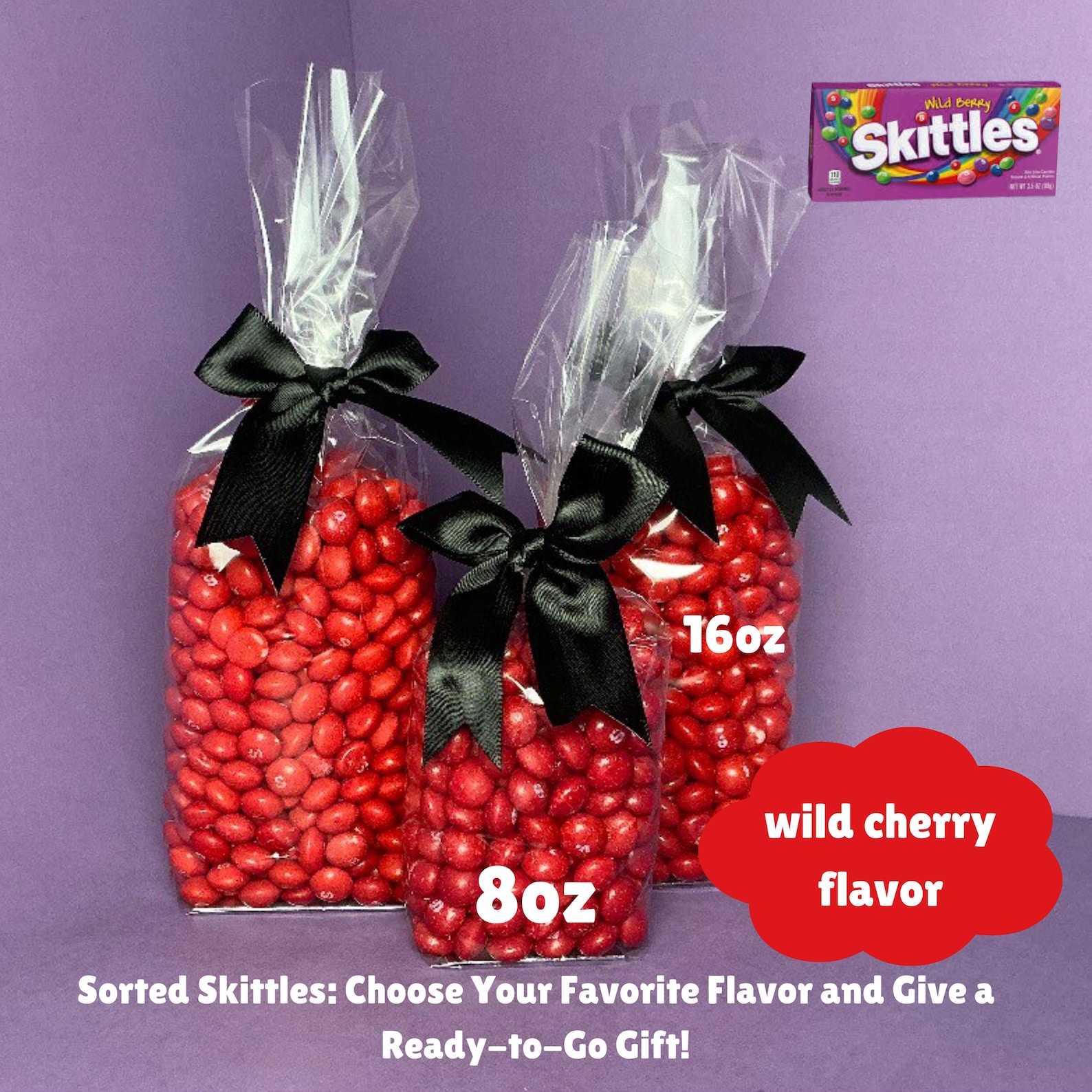 Sorted WILD BERRY Skittles Candy: Skittles Lover Gift - Etsy