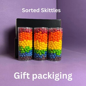 LGBTQ Pride Month Favors, Rainbow Skittles Candy Gift Set, Love is Love ...