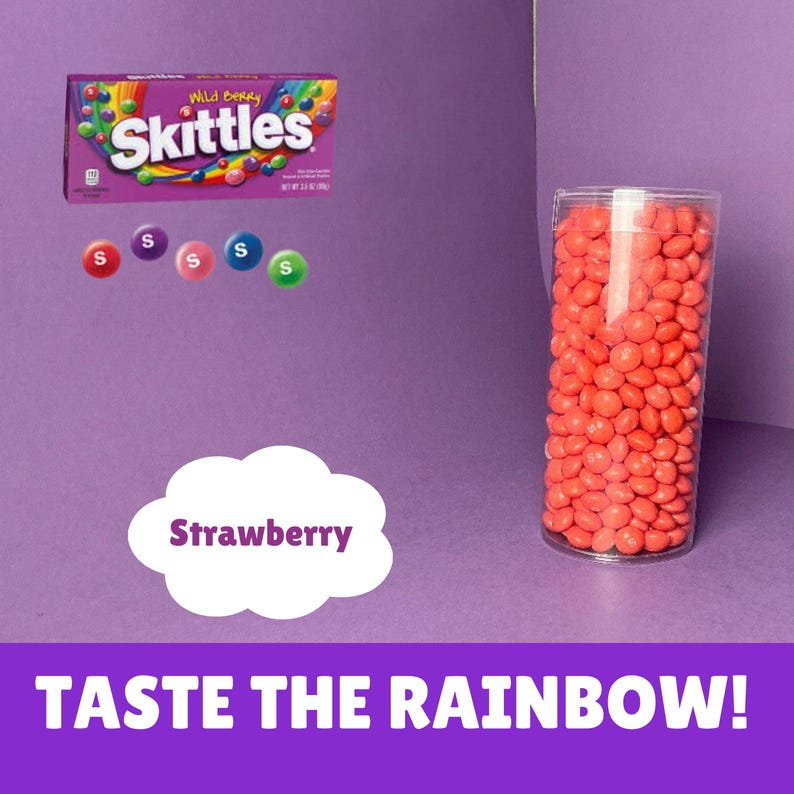 Sorted WILD BERRY Skittles Candy: Skittles Lover Gift - Etsy