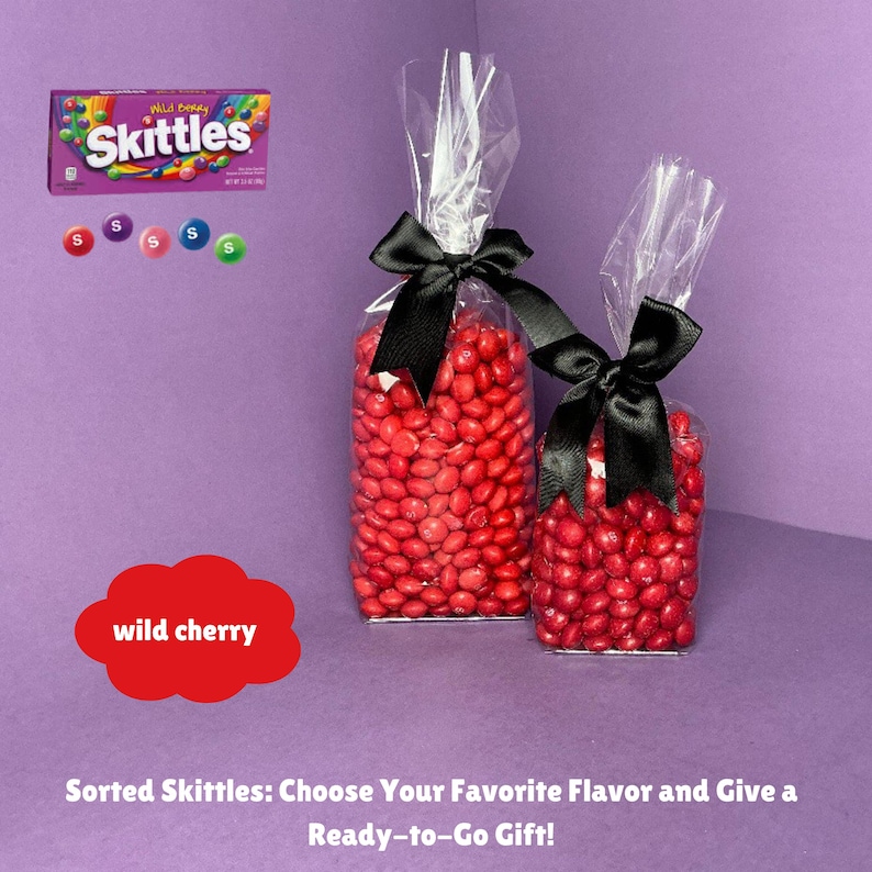 Sorted WILD BERRY Skittles Candy: Skittles Lover Gift - Etsy