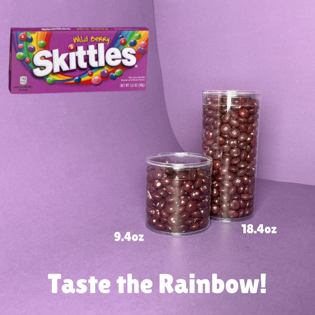 Christmas Berry Punch Skittles Gift: Sorted Purple Wildberry Candy - Etsy