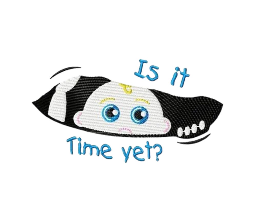 It It Time yet Machine Embroidery Design 2 Sizes - Etsy