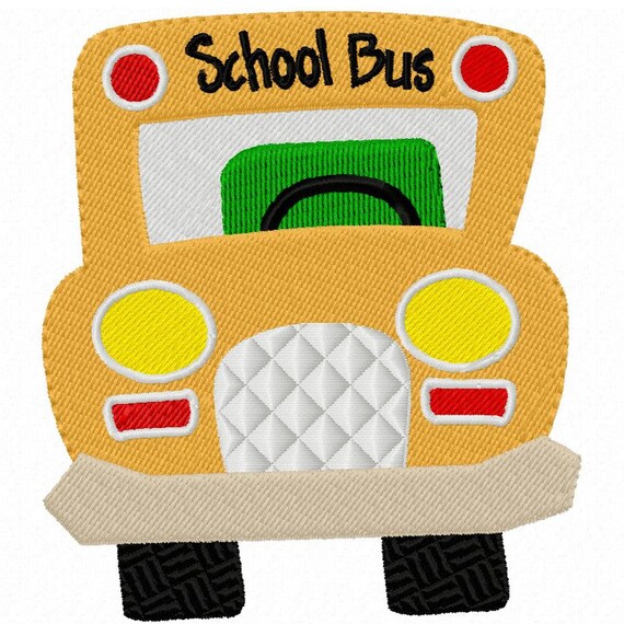 School Bus 1 Machine Embroidery Design | Etsy