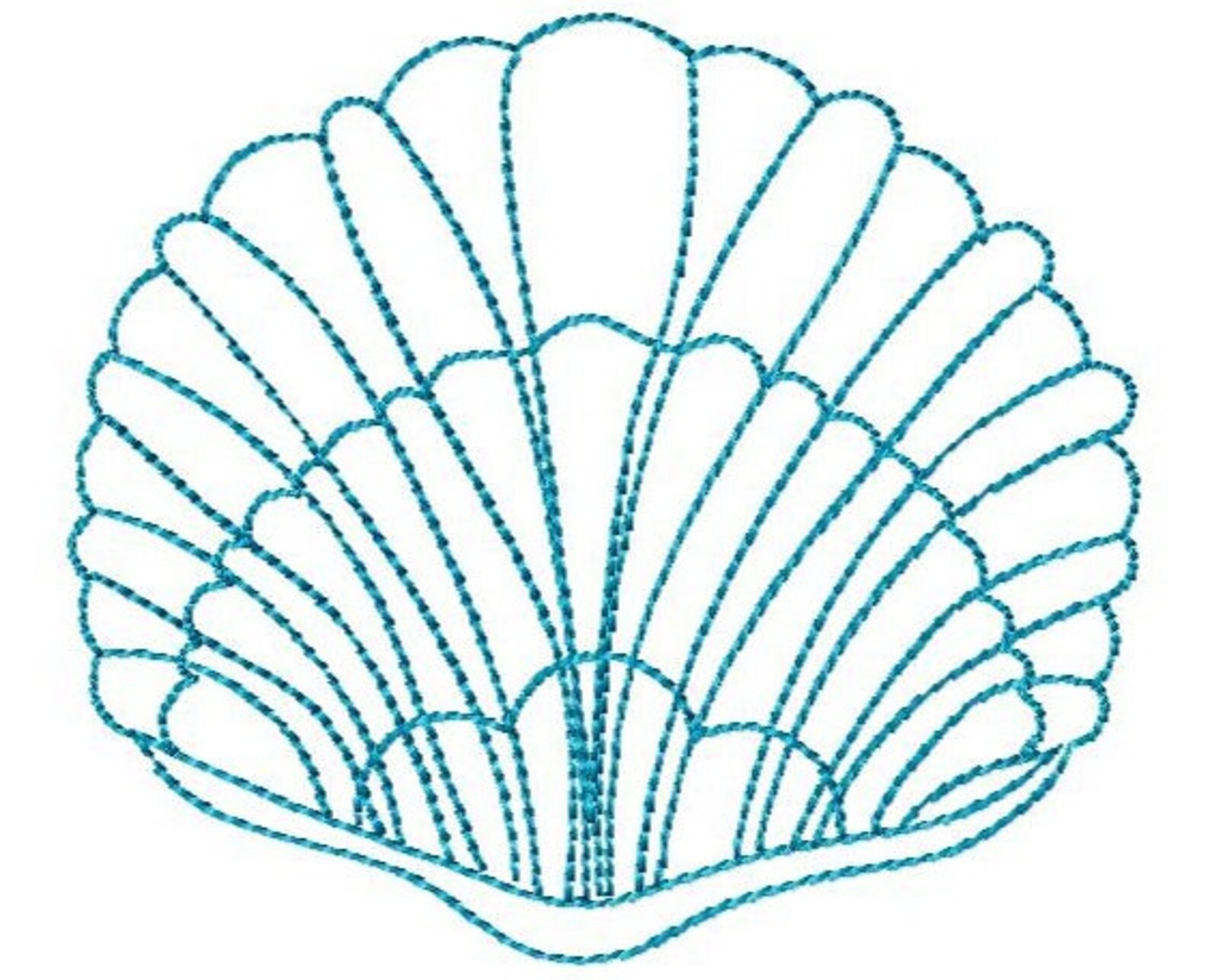 Seashells Outline Set Machine Embroidery Designs, Machine Embroidery ...