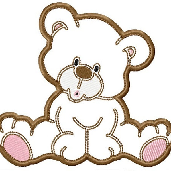 Teddy Bear Applique - Etsy