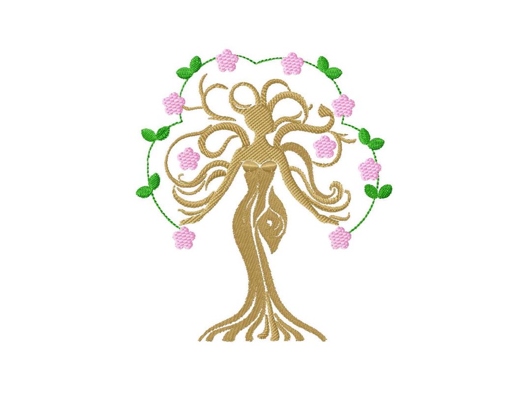 Tree of Life 2 Machine Embroidery Design 3 Sizes - Etsy