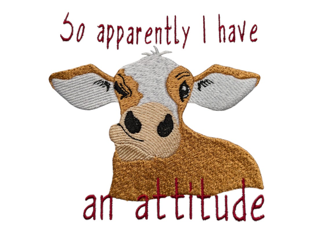 Sassy Cow Cartoon: Attitude Design (digital Download) - Etsy