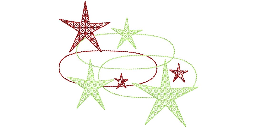 MCM Retro Stars Embroidery Design: 3 Sizes (digital Download - Etsy