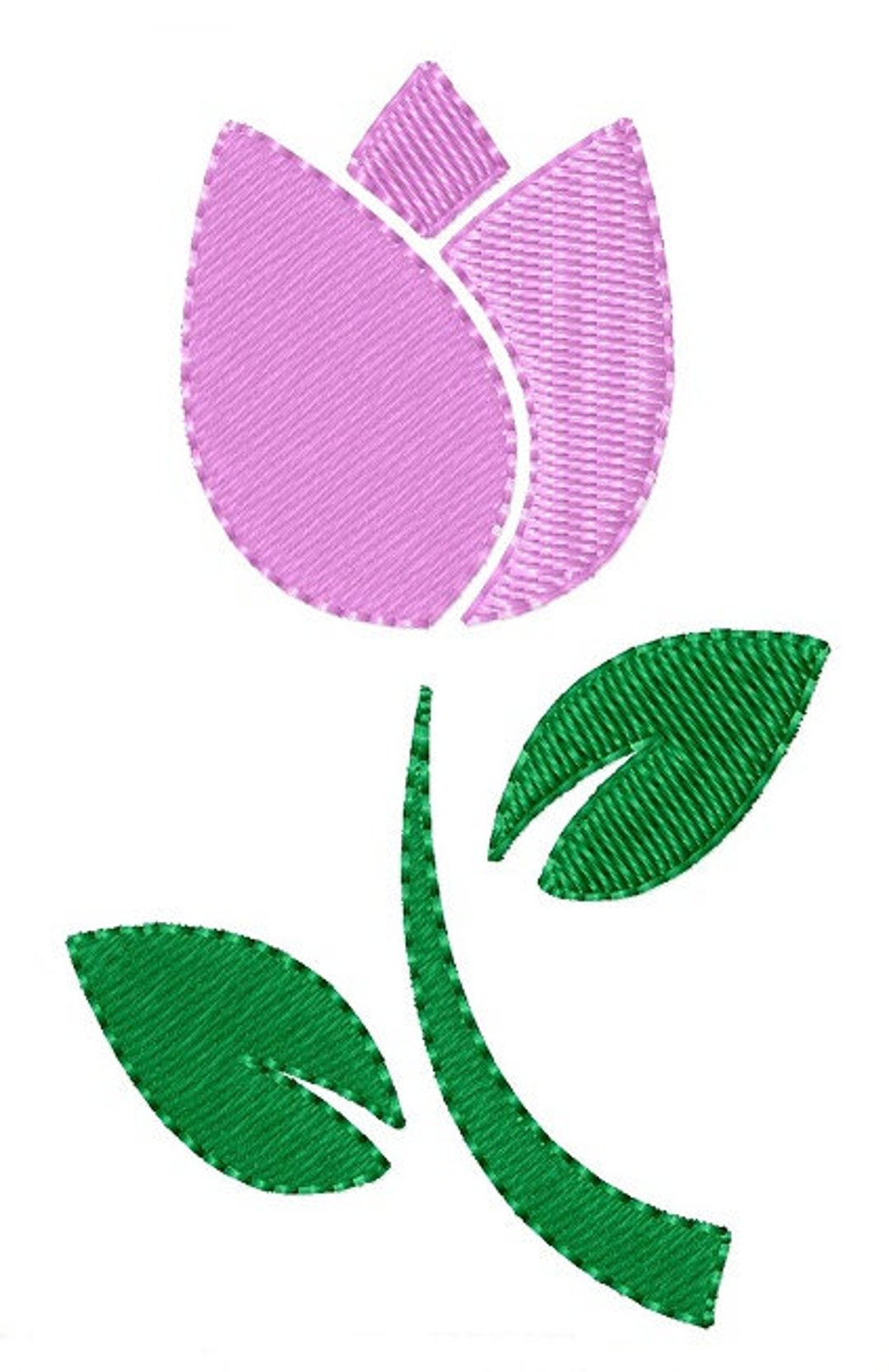 New Tulip Machine Embroidery Design 5 Sizes - Etsy