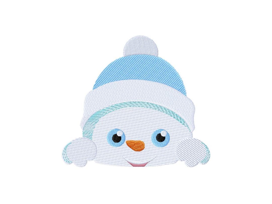 Snow Buddy Snowman Embroidery Design: Christmas Machine Embroidery ...