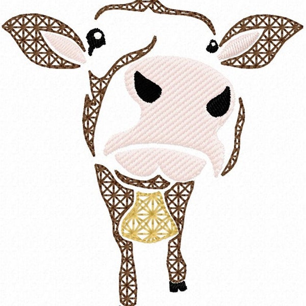 Cow Applique Design - Etsy