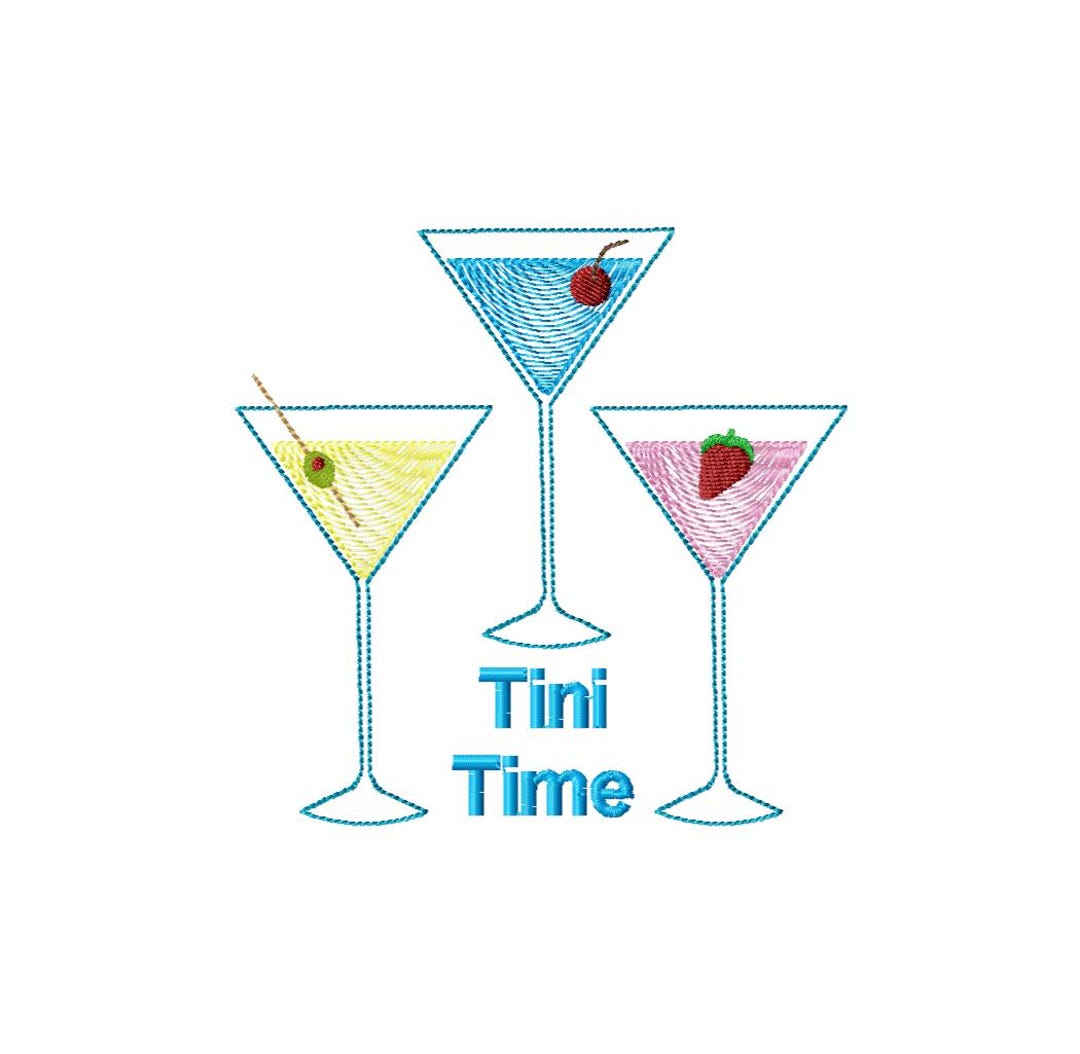 Tini Time Machine Embroidery Design 3 Sizes - Etsy