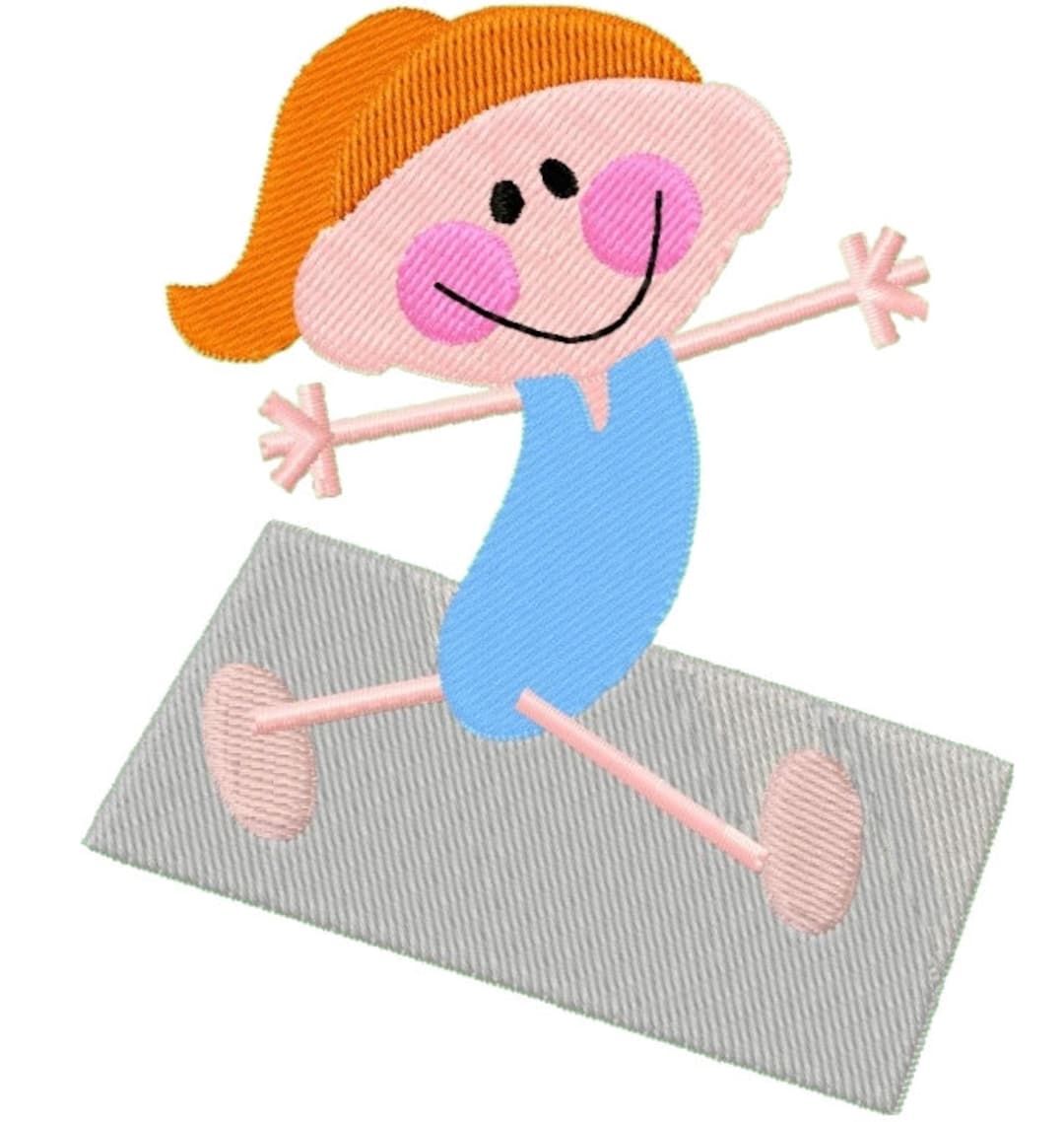 Balance Beam 3 Stick Kid Machine Embroidery Design - Etsy