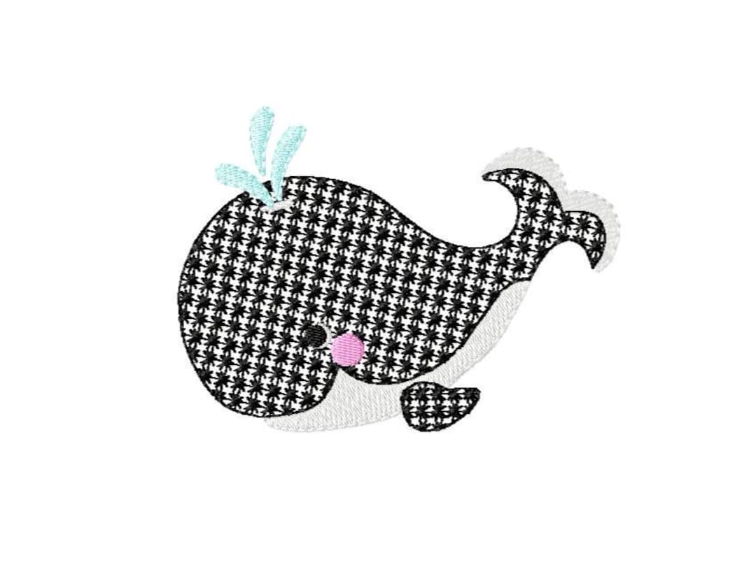 Baby Whale Embroidery Design: Machine Applique (digital Download ...