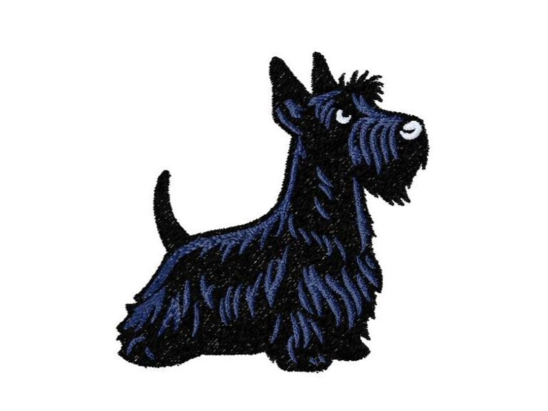 Scottish Terrier Embroidery Design: Machine Embroidery (digital ...