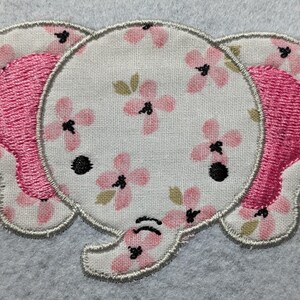Elephant Head Applique Machine Embroidery Design, Machine Embroidery ...