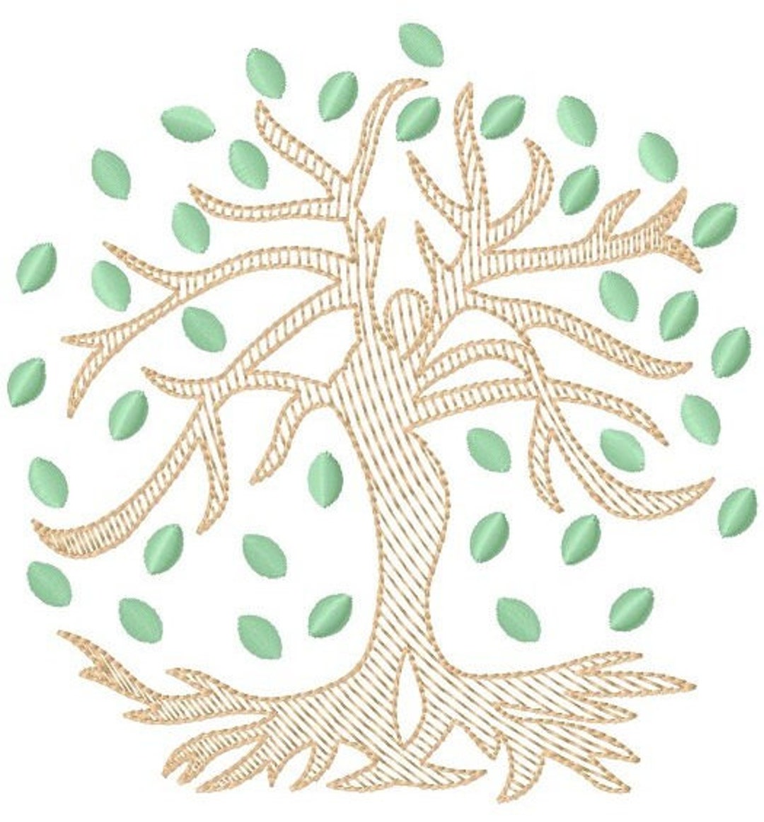 Tree of Life Machine Embroidery Design 3 Sizes - Etsy