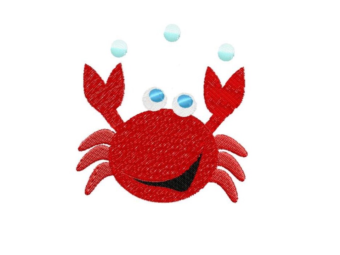 Crusty Crab Embroidery Design: Machine Embroidery (digital Download ...