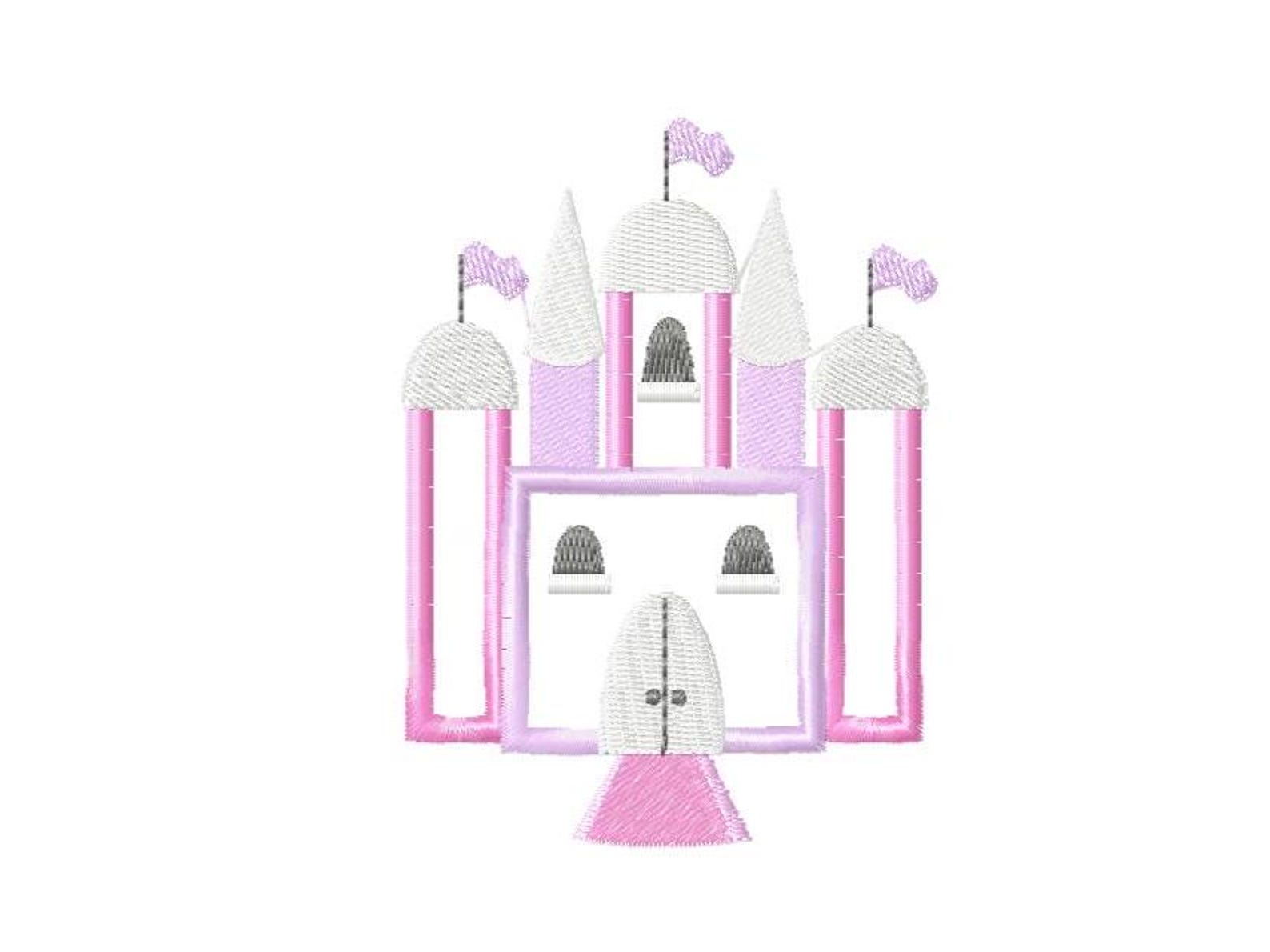 New Princess Castle Applique Embroidery Design, Digital Download - Etsy