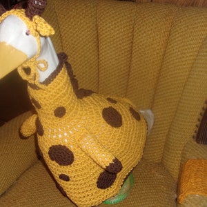 Giraffe Goose Geese Crochet Outfit Lawn Goose Clothes Garden Patio ...