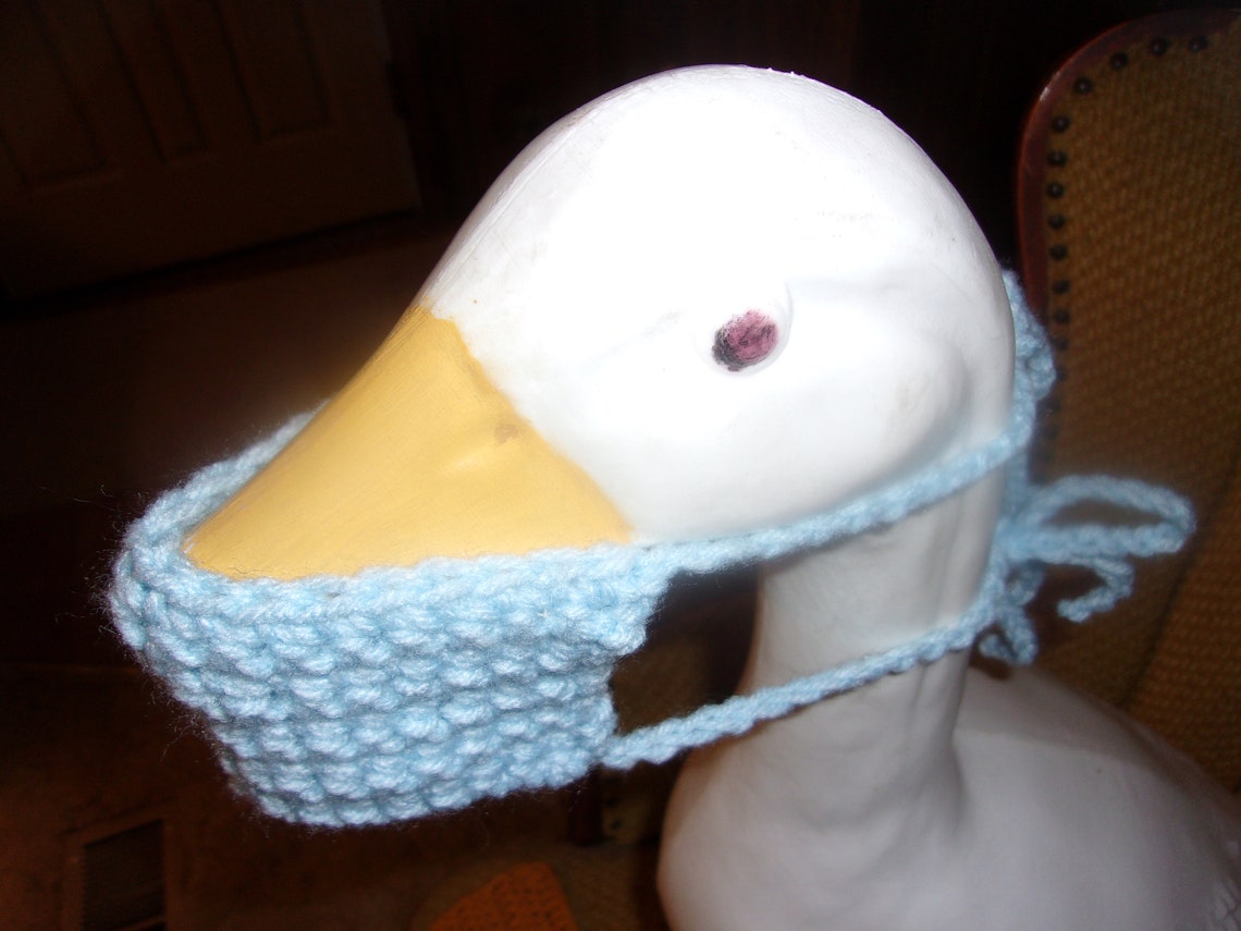 Geese Mask Light Blue Geese Outfit Crochet Goose Clothes | Etsy