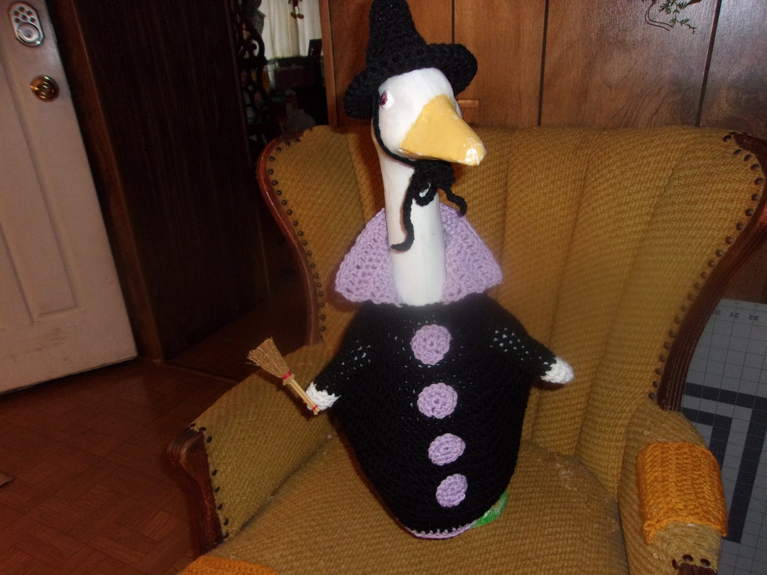 Witch Halloween Goose Geese Outfit Goose Clothes Outdoor Garden Patio ...
