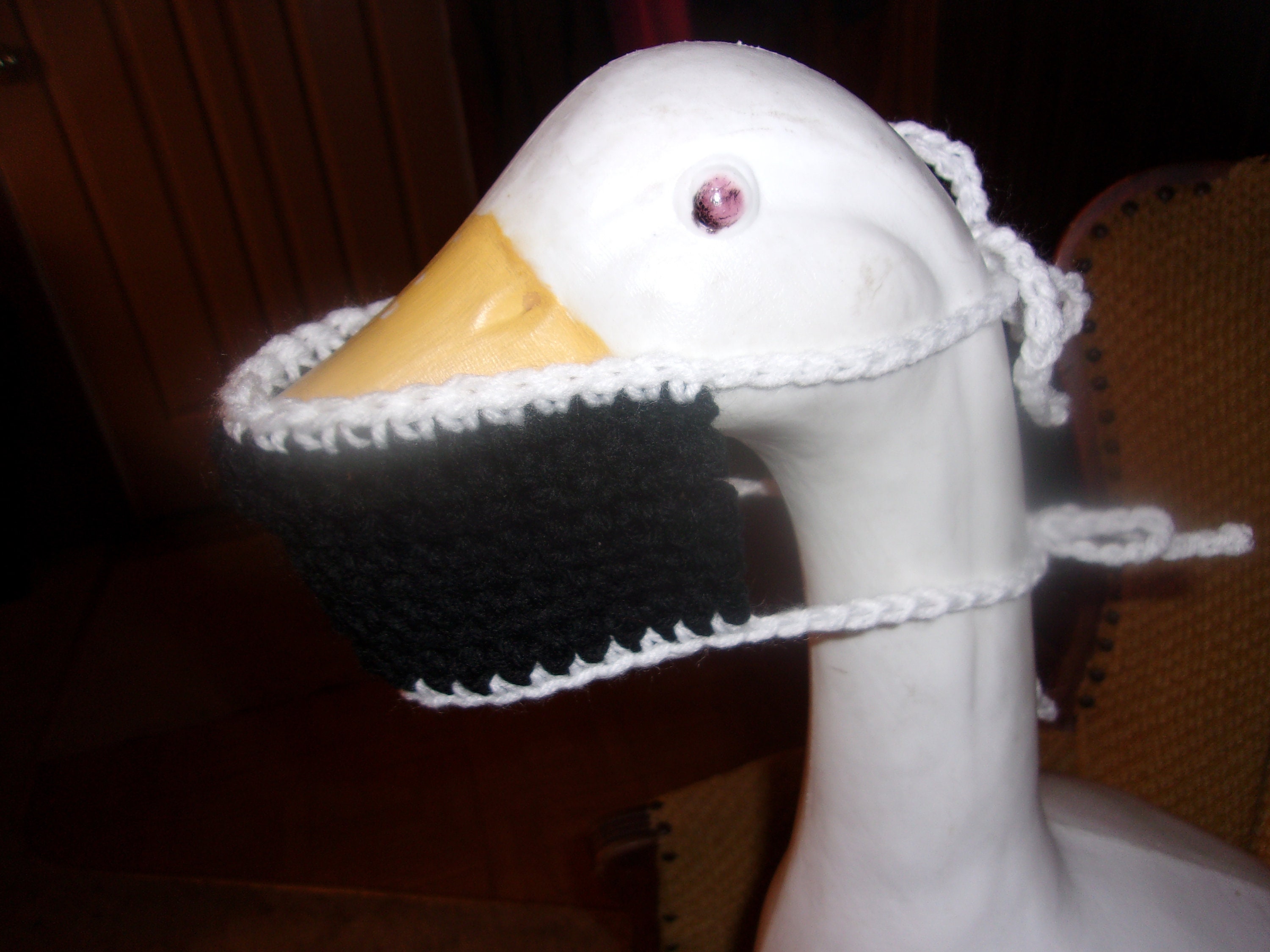 Geese Mask Black and White Crochet Goose Geese Outfit Outdoor | Etsy