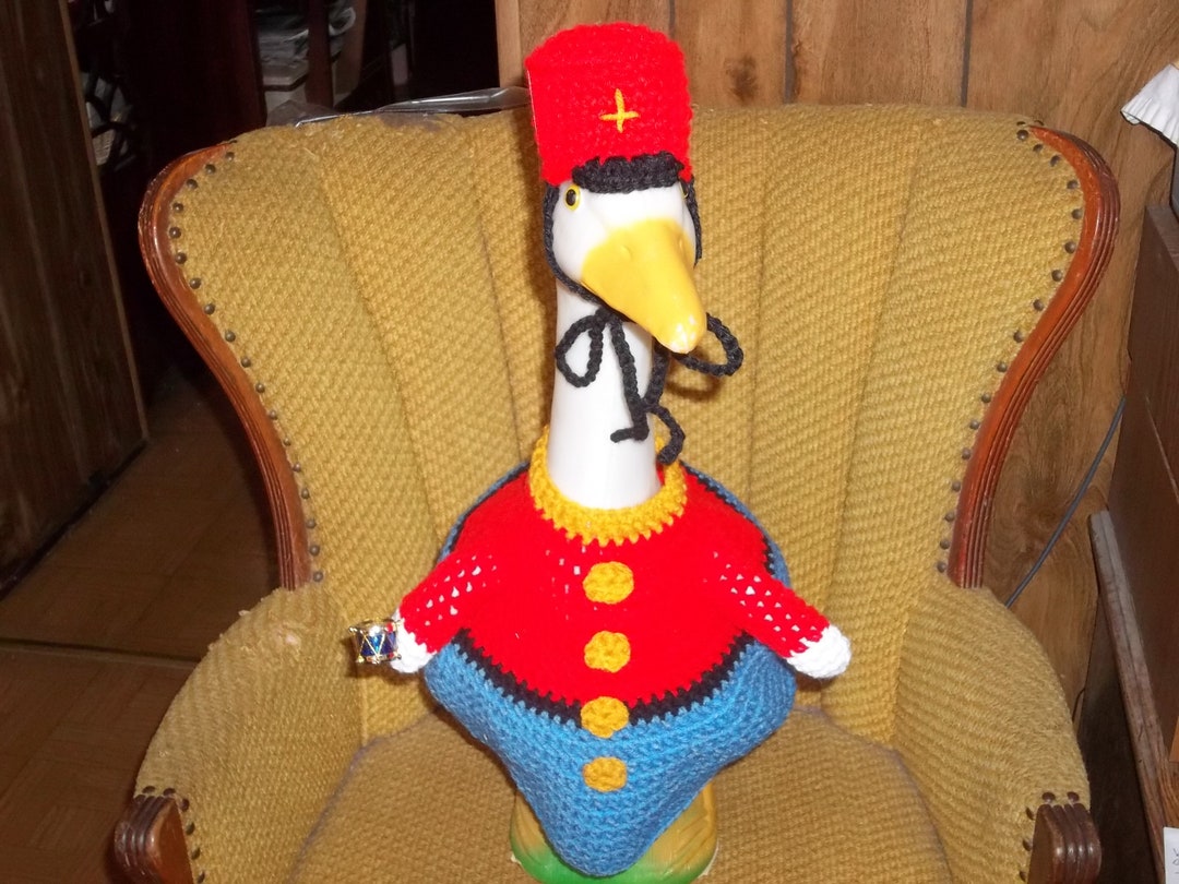 Toy Soldier Christmas Goose Geese Outfit Crochet Goose Lawn Geese ...