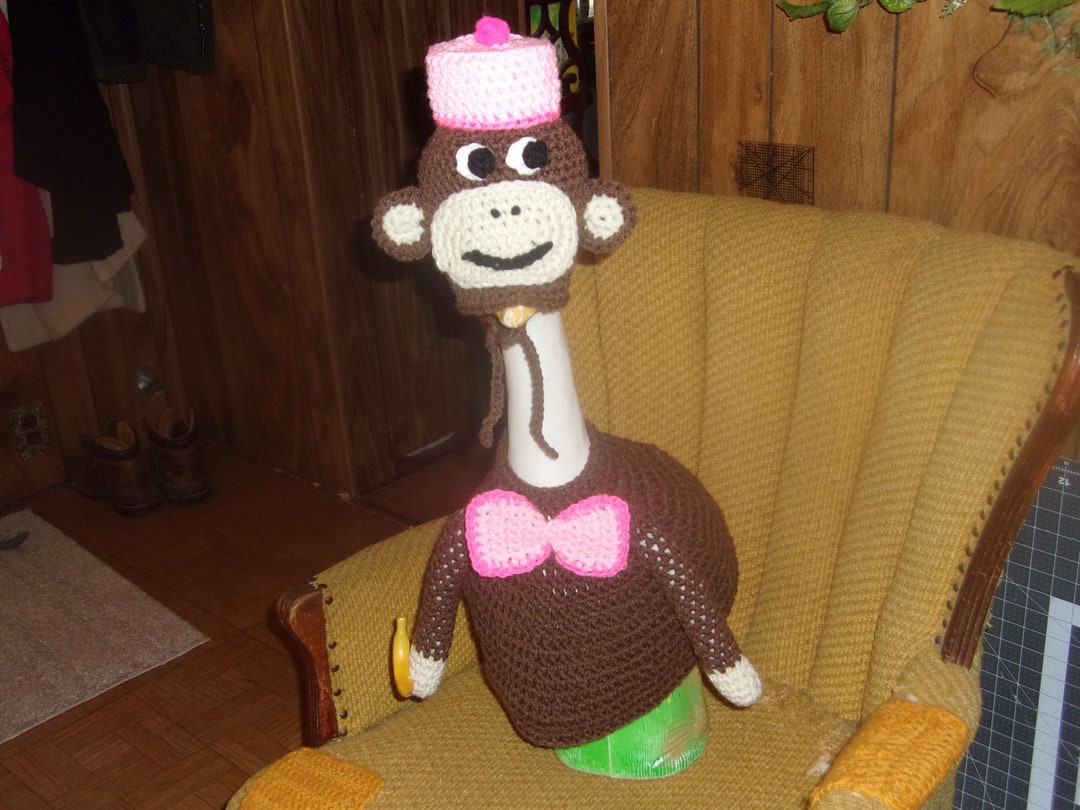 Monkey Girl Goose Geese Outfit Crochet Lawn Geese Clothes Outdoor ...