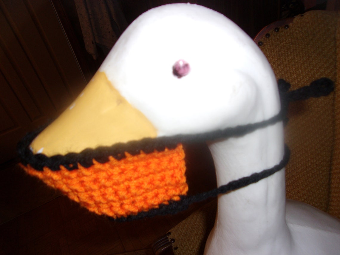 Geese Mask Red and White Geese Outfit Crochet Lawn Garden | Etsy
