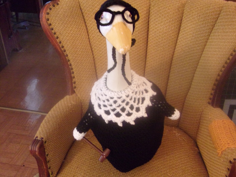 Justice Ginsburg Goose Geese Outfit Crochet Federal Judge Lawn - Etsy