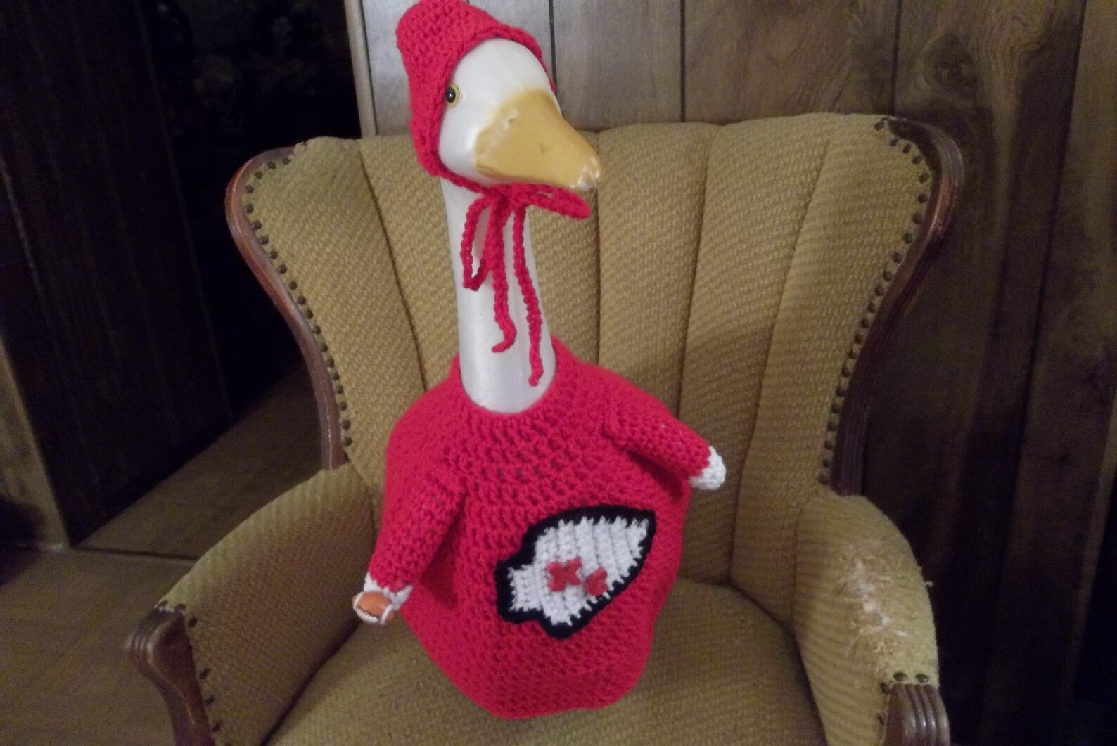 Kansas City Chiefs Football Geese Outfit Crochet Outdoor Patio - Etsy