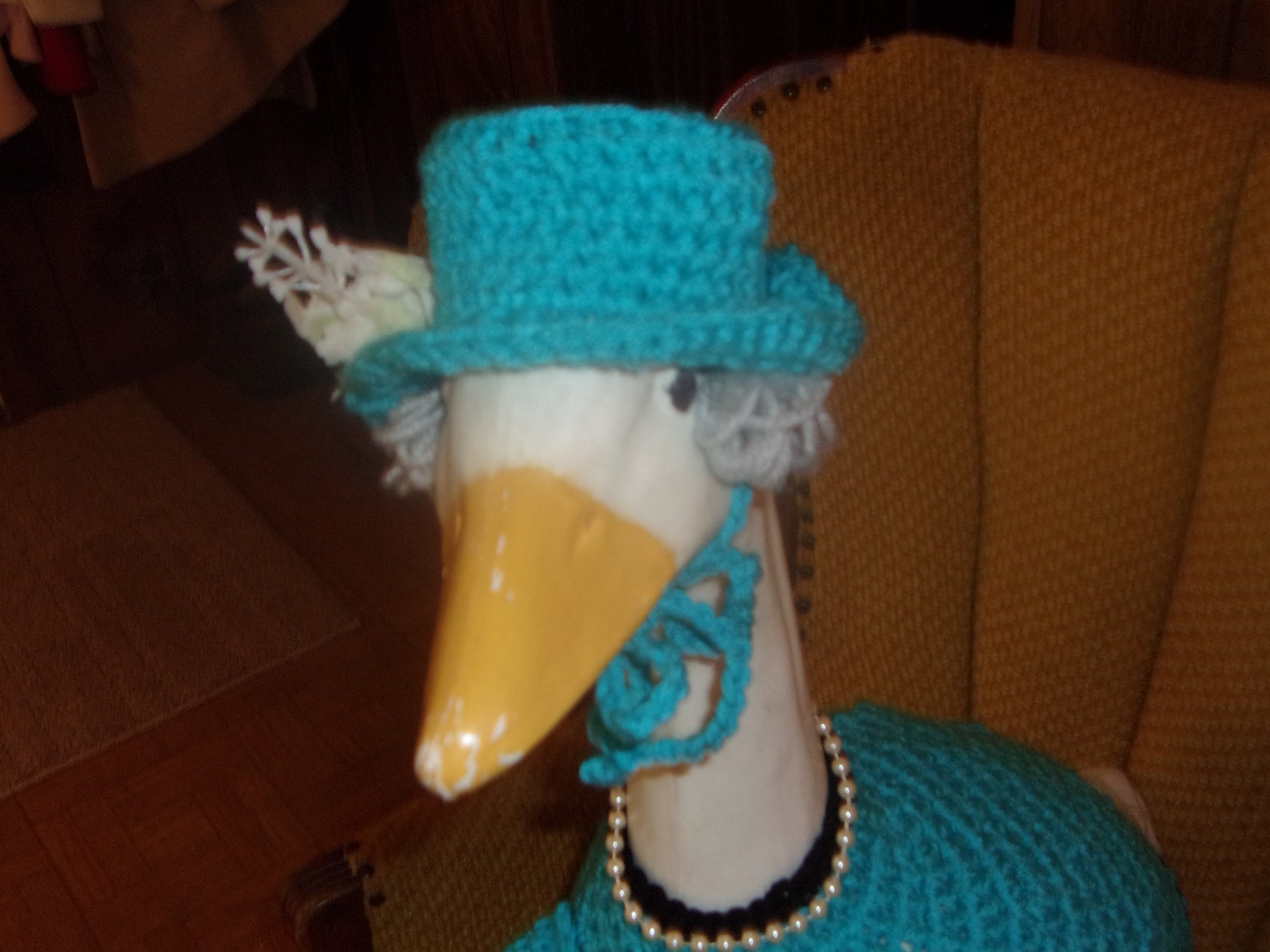 Queen Elizabeth England Goose Geese Outfit Crochet Lawn Geese Clothes ...