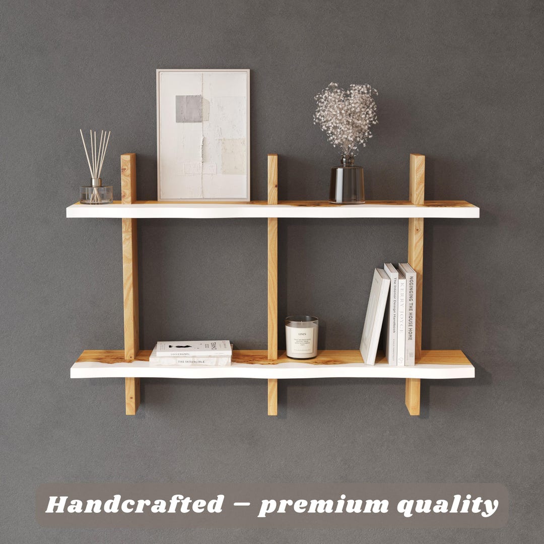 Minimalist Floating Wood Shelves - Scandinavian Home Decor ...