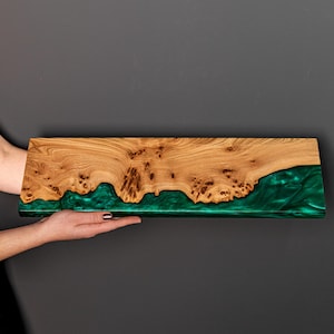 White Live Edge Floating Shelf With Hidden Bracket – Custom Wall ...